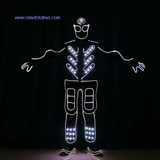 Full color Wireless controlled LED light up Fiber Optic Jumpsuits