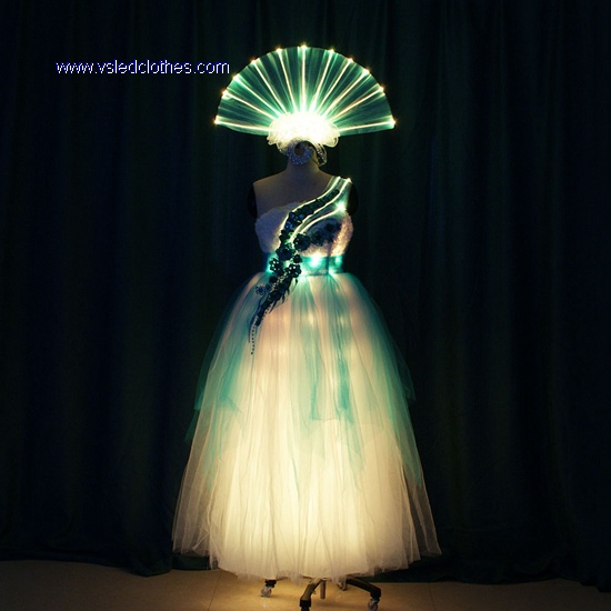 LED Dress with LED Light Up Headwear