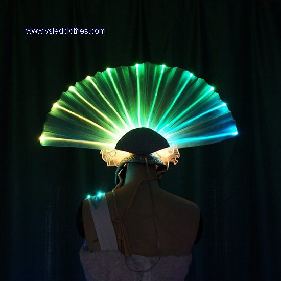 LED Light up Fiber Optic head wear