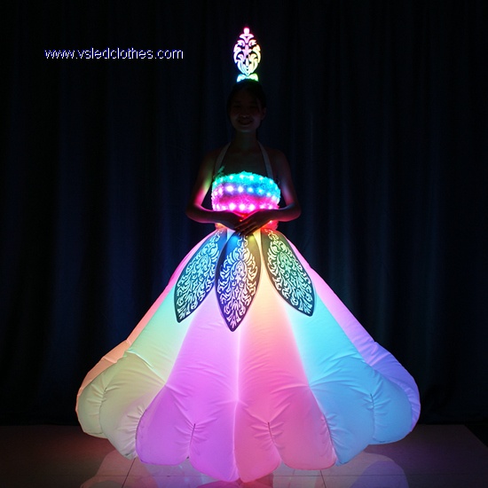 Full Color Programmable Full color LED Inflatable Dress