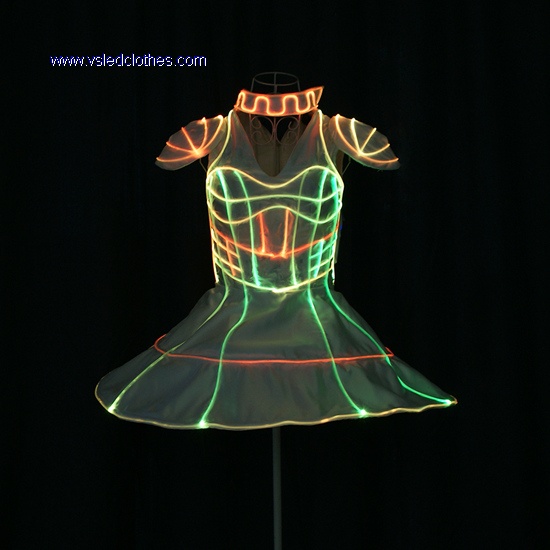 LED Light up Fiber Optic Ballet Skirt