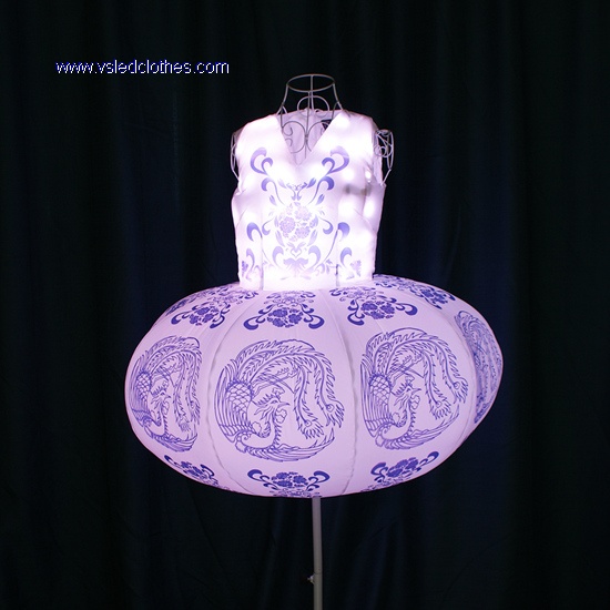 Full color Inflatable LED lantern Dress