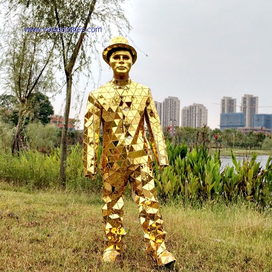 Golden Mirror Man