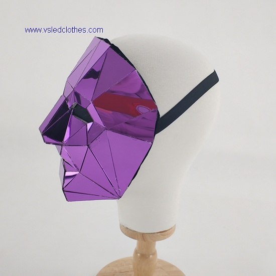 Purple Color Mirror man Mask