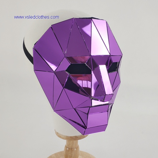 Purple Color Mirror man Mask