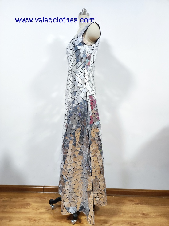 fasion mirror long dress