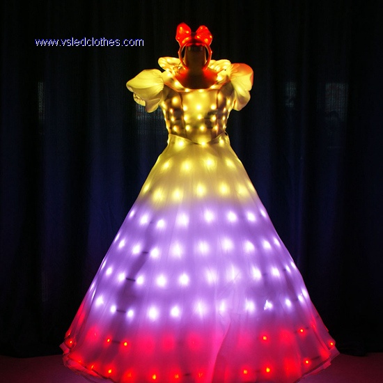 Full color LED Princess Dress