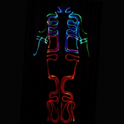 DMX512 Fullcolor LED Light Optic Fiber Clothes